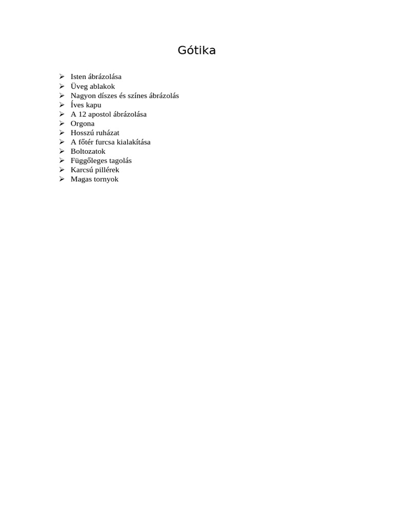 Gótika | PDF