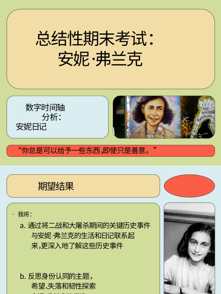 Translated Summative Final - Anne Frank | PDF