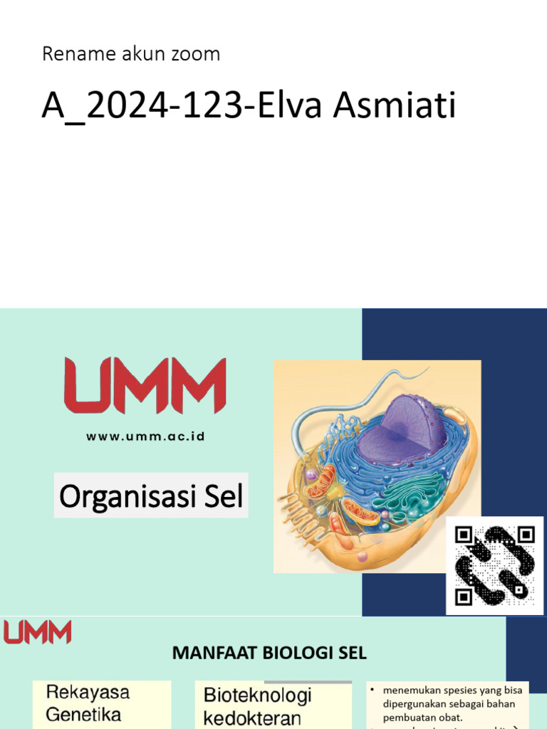 Organisasi Sel Elva | PDF