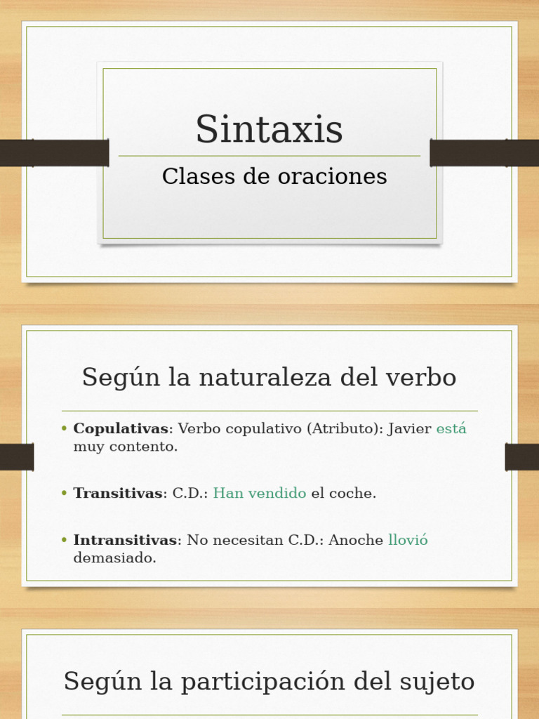 Sintaxis Simple 1 | PDF | Asunto (gramática) | Verbo