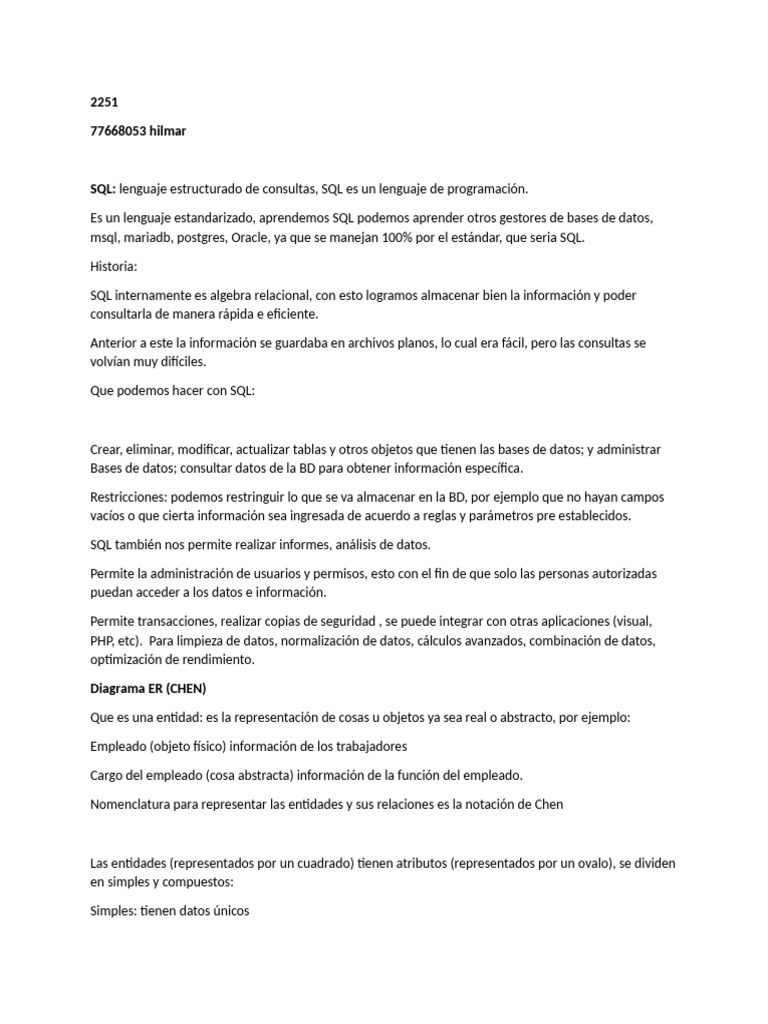 SQL Curso | PDF | SQL | Bases de datos