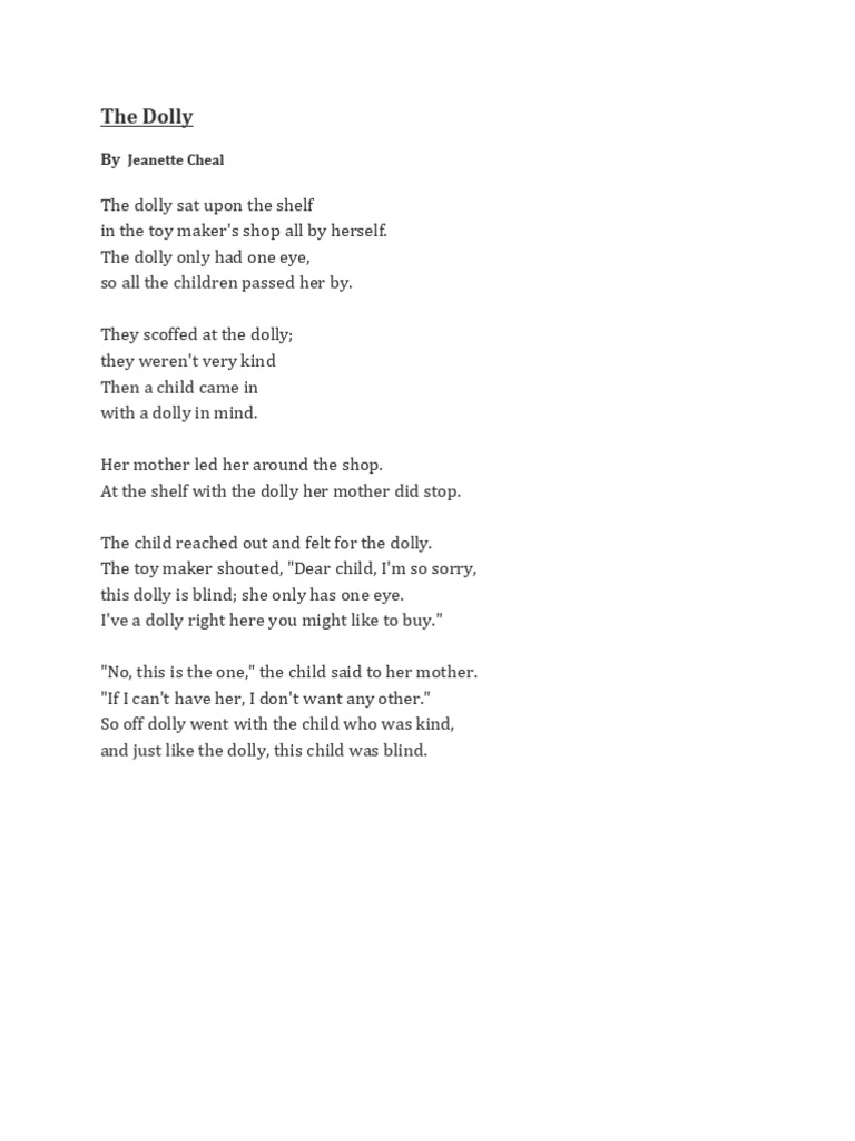 Yr 6 - Mid Year Examination Poem 2023 | PDF