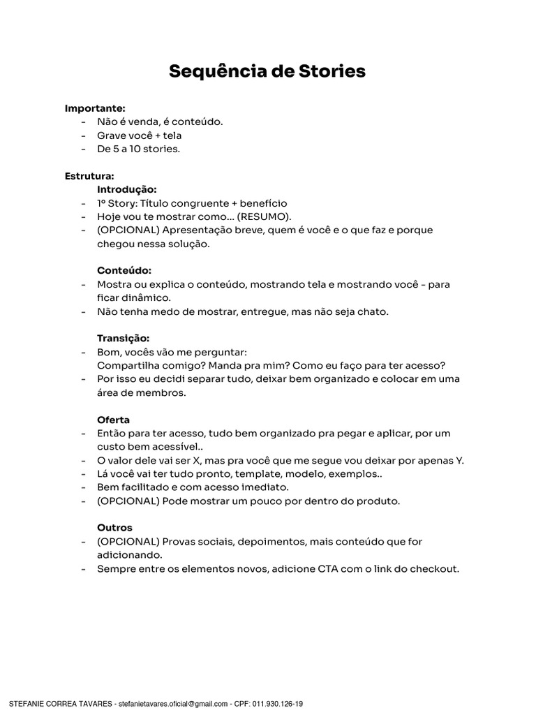(INSTA10K) - Estrutura Da Sequência | PDF
