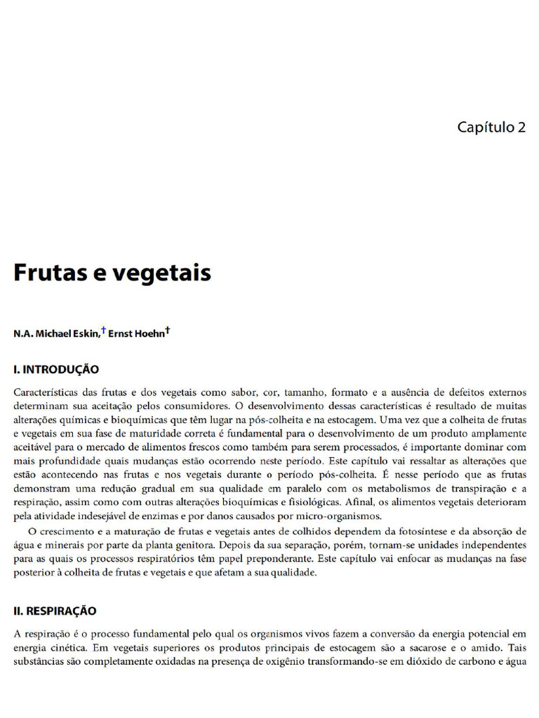 3a aula - capitulo frutas e vegetais - Michael Eskin | PDF