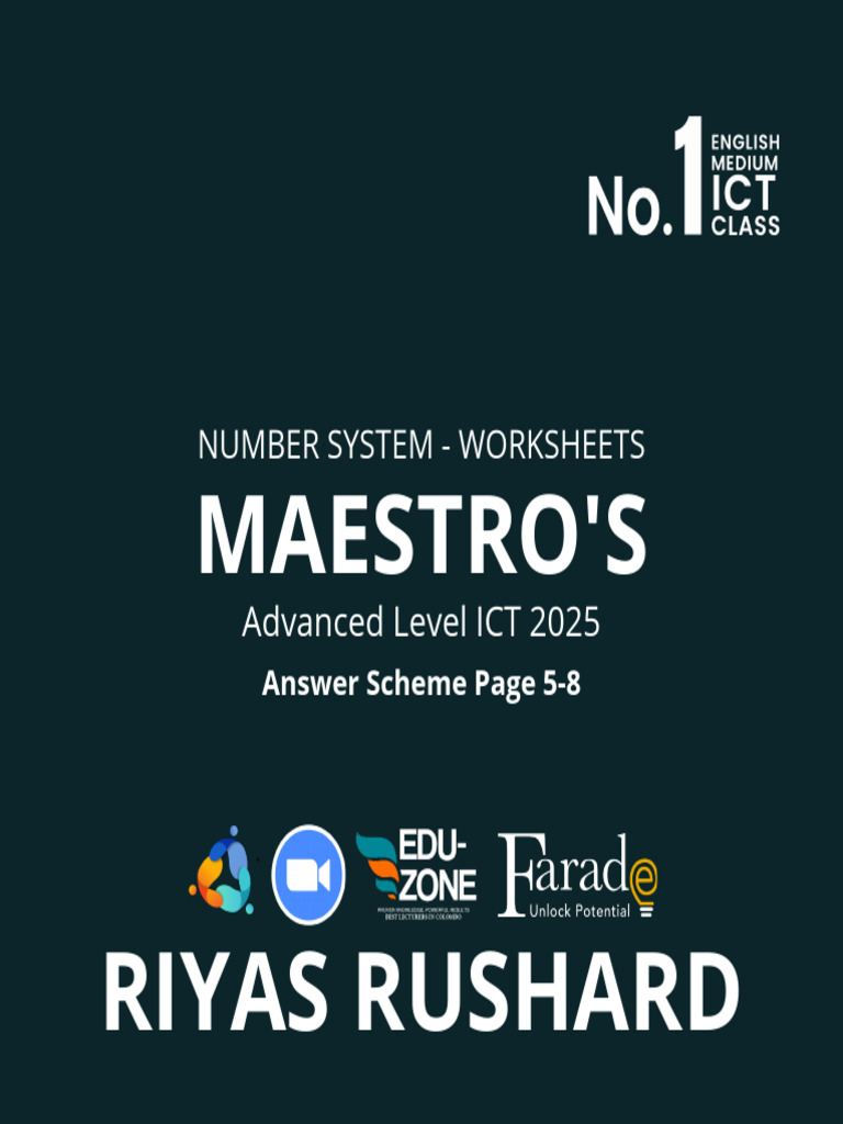 Advanced ICT Number Systems | PDF | Numbers | Lexicology