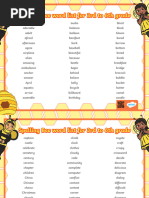 7th Grade Spelling Bee Word List 2024 | PDF | Orthography | Spelling