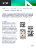 Nokia 1830 PSS 4II, PSS 8, PSS 16II, PSS 32 Platforms Data Sheet EN | PDF | Computer Network ...