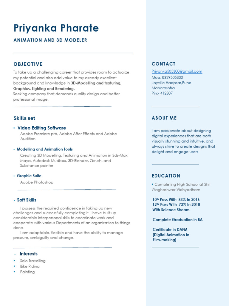 Priyanka Pharate 1 | PDF | 3 D Computer Graphics | 3 D Modeling