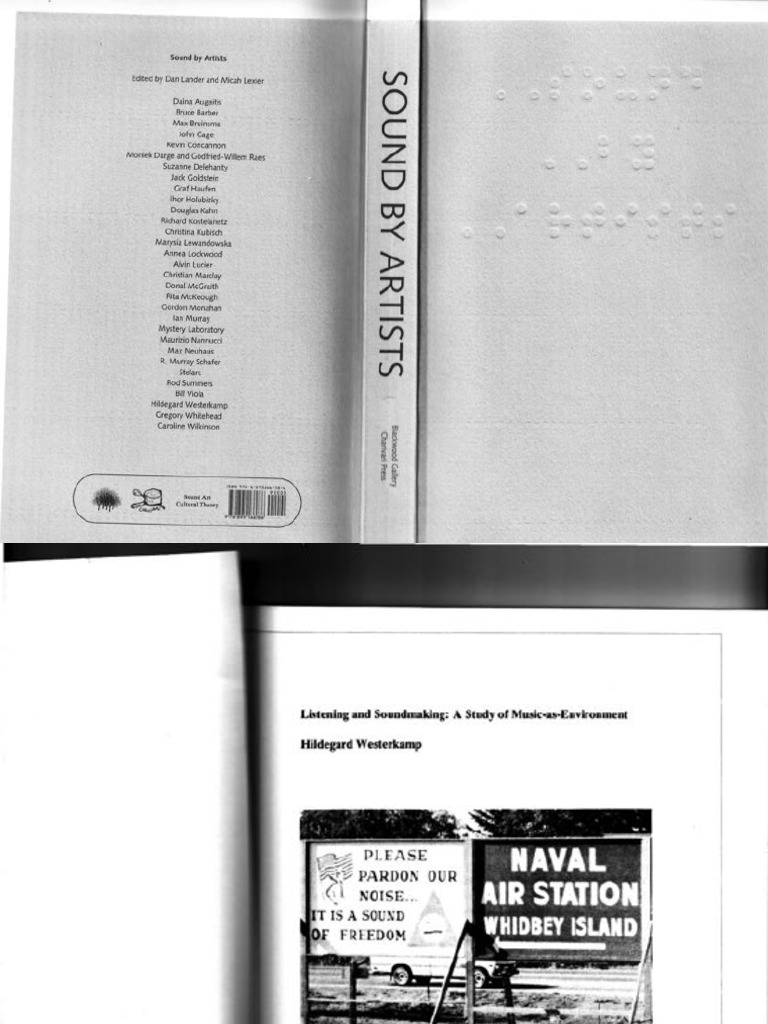 Listening and Soundmaking Sound by Artists-72dpi Web | PDF | Sound ...