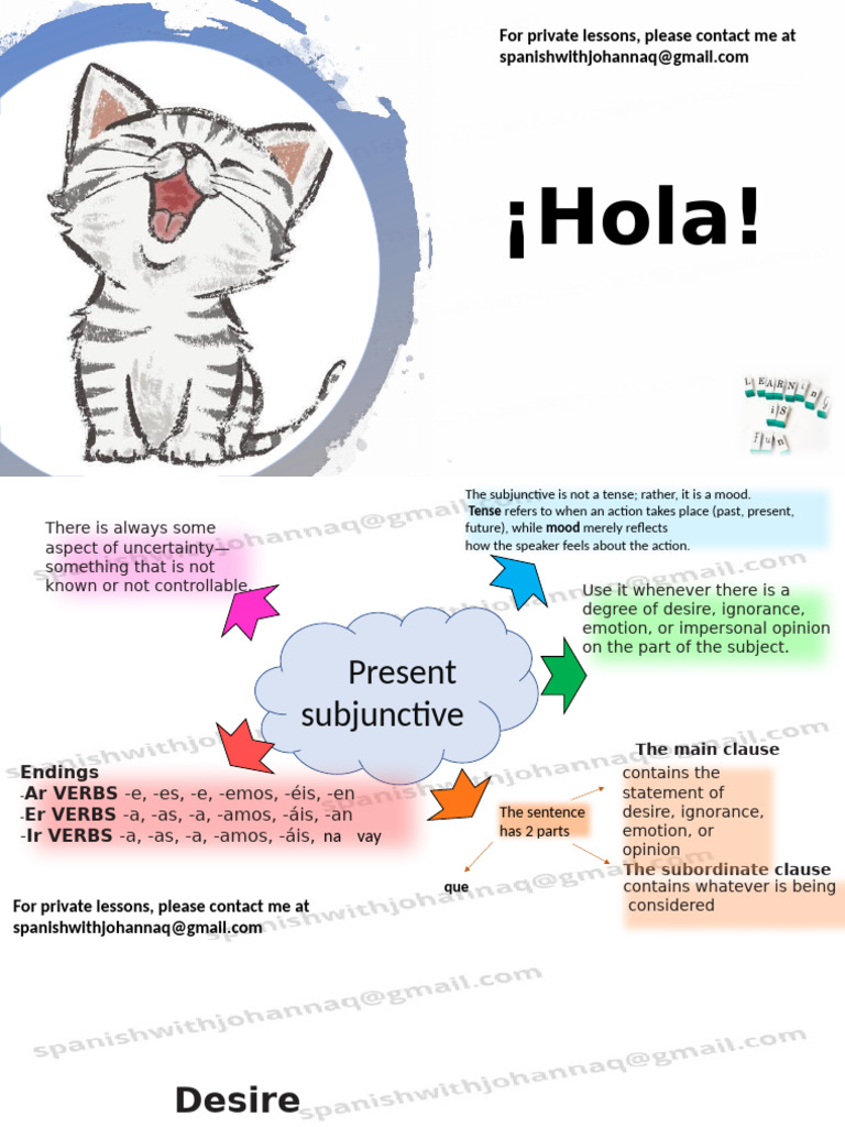 Subjuntivo - Spanish Lesson | PDF | Languages | Syntax