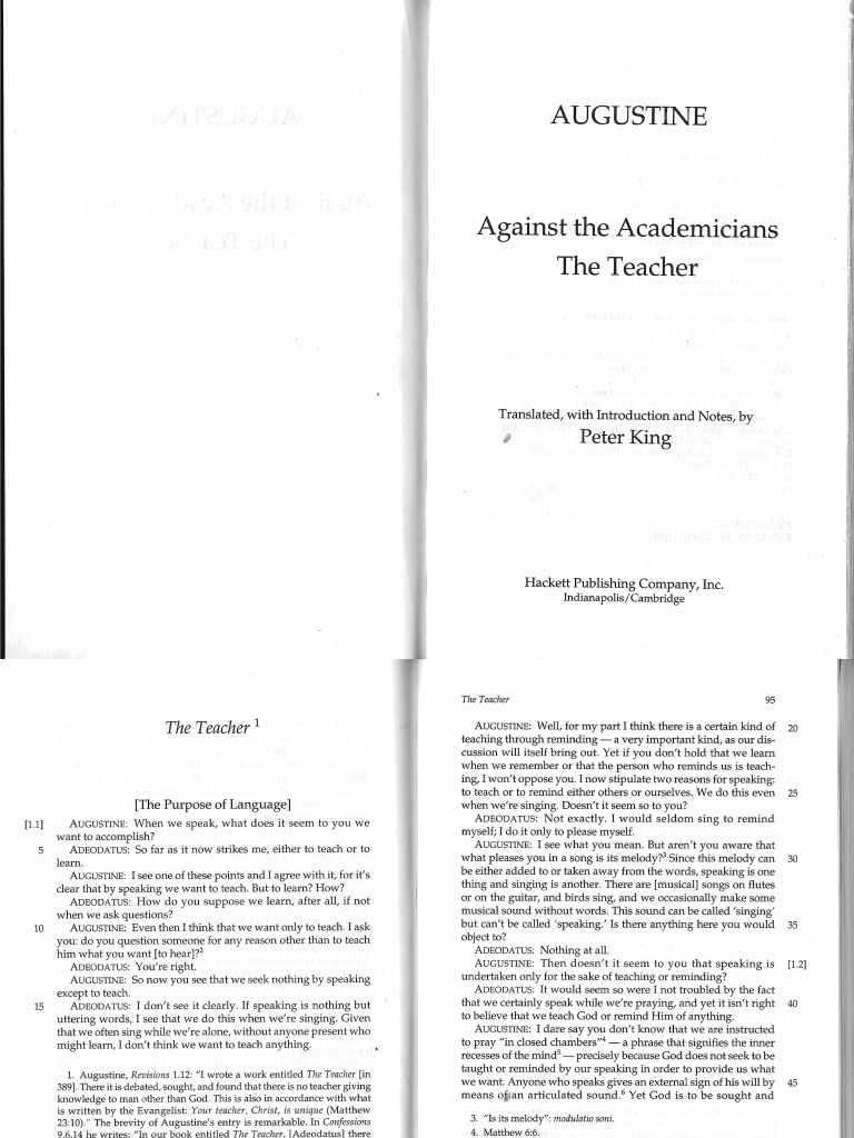 Augustine Reading | PDF