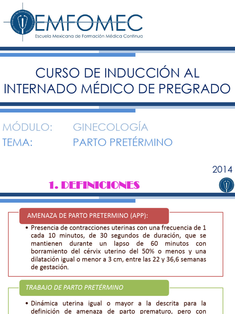 Parto Pretermino | PDF | Parto prematuro | Parto
