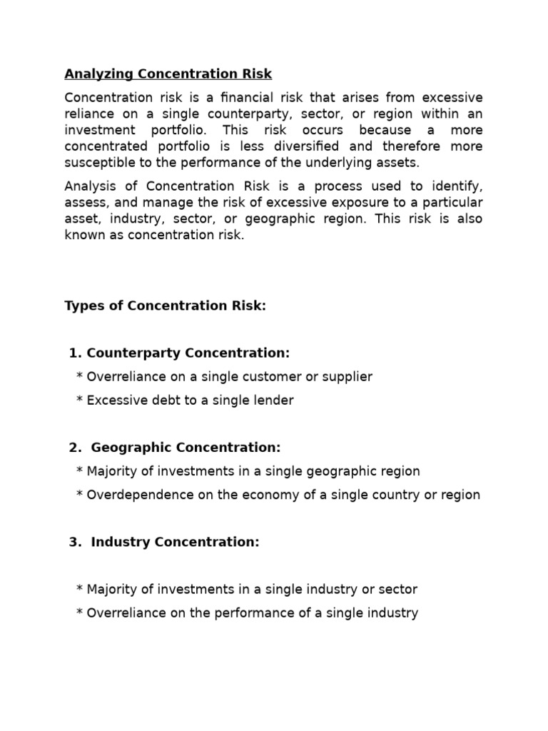Analyzing Concentration Risk & Market Risk at LTCM | PDF | Financial ...