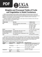 Vegetable Conversion Chart | PDF | Vegetables | Agronomy