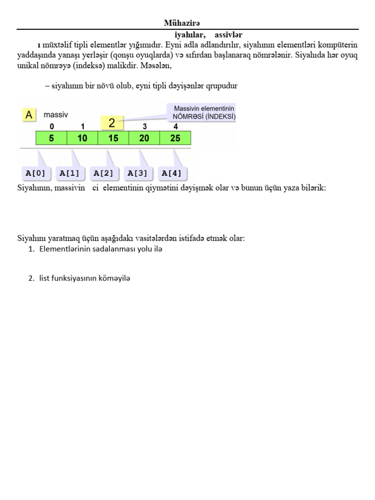 Proqram Dili 1 Muhazire 11.PDF | PDF
