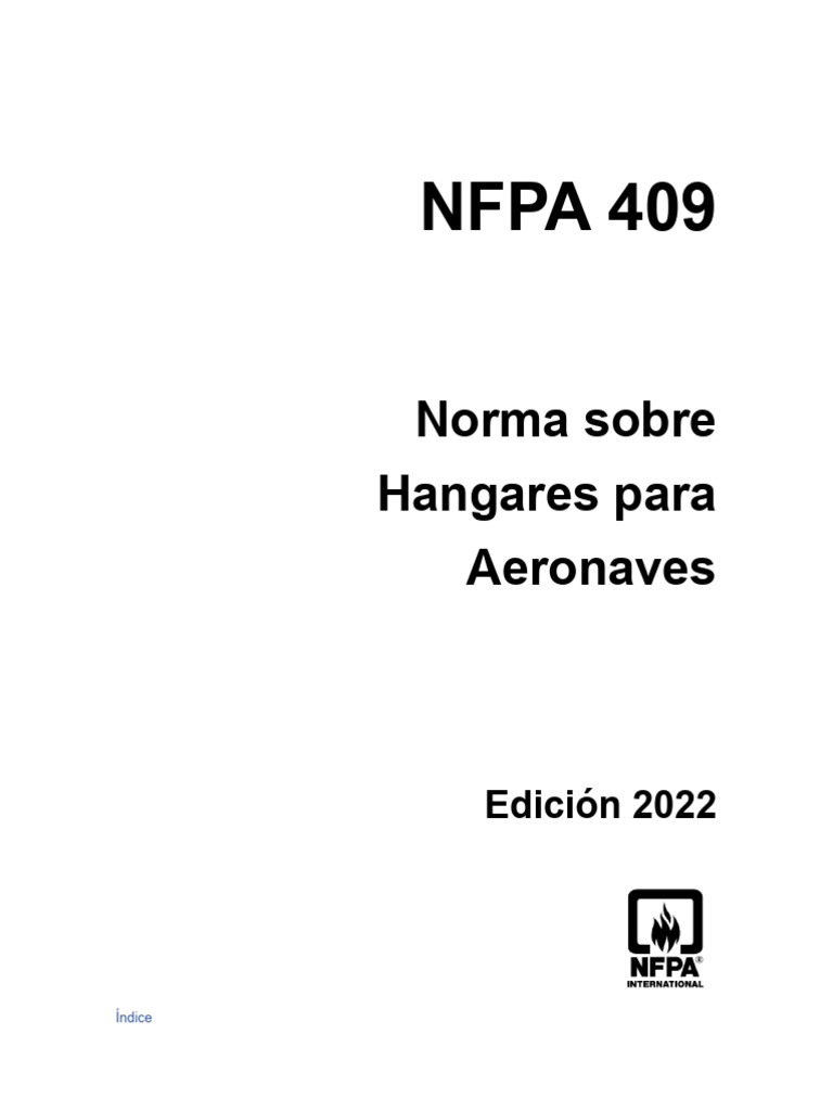 Norma NFPA 409: Hangares de Aeronaves 2022 | PDF | Hangar | Aviación