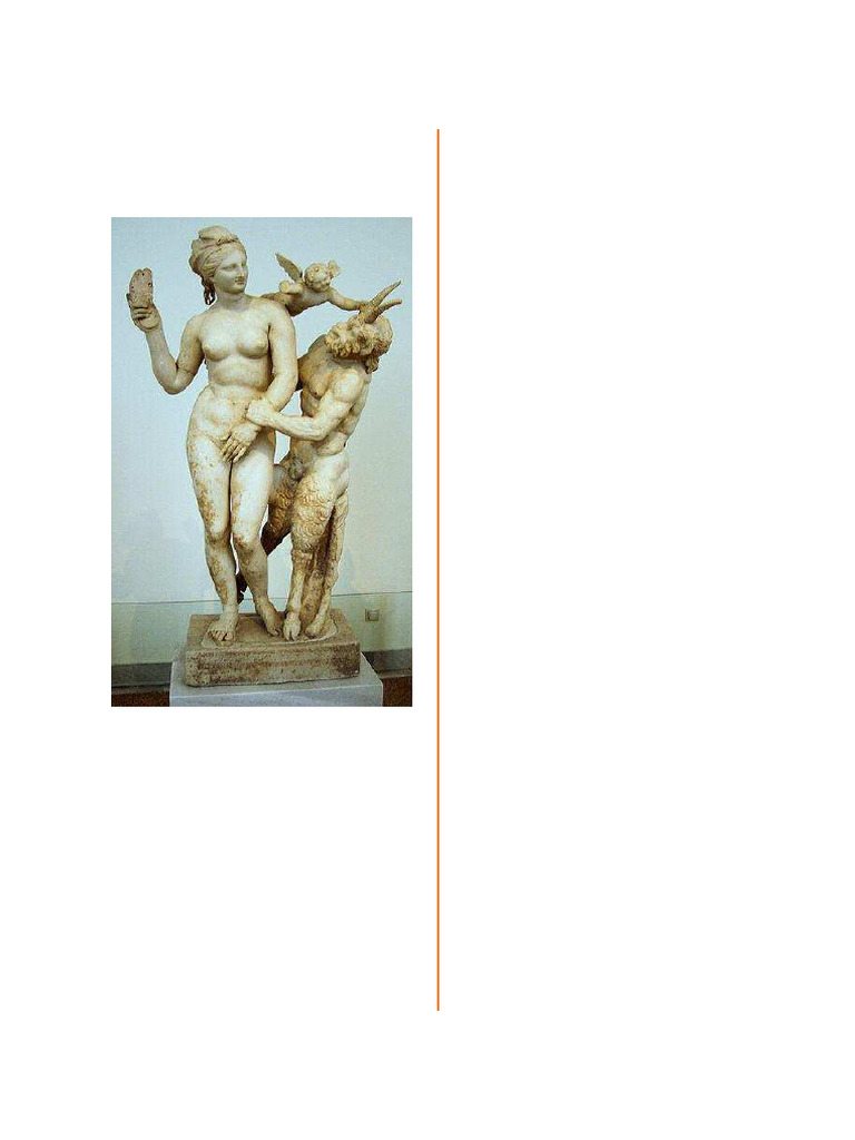Grupo escultórico: Afrodita, Eros y Pan | PDF | imperio Romano | Afrodita