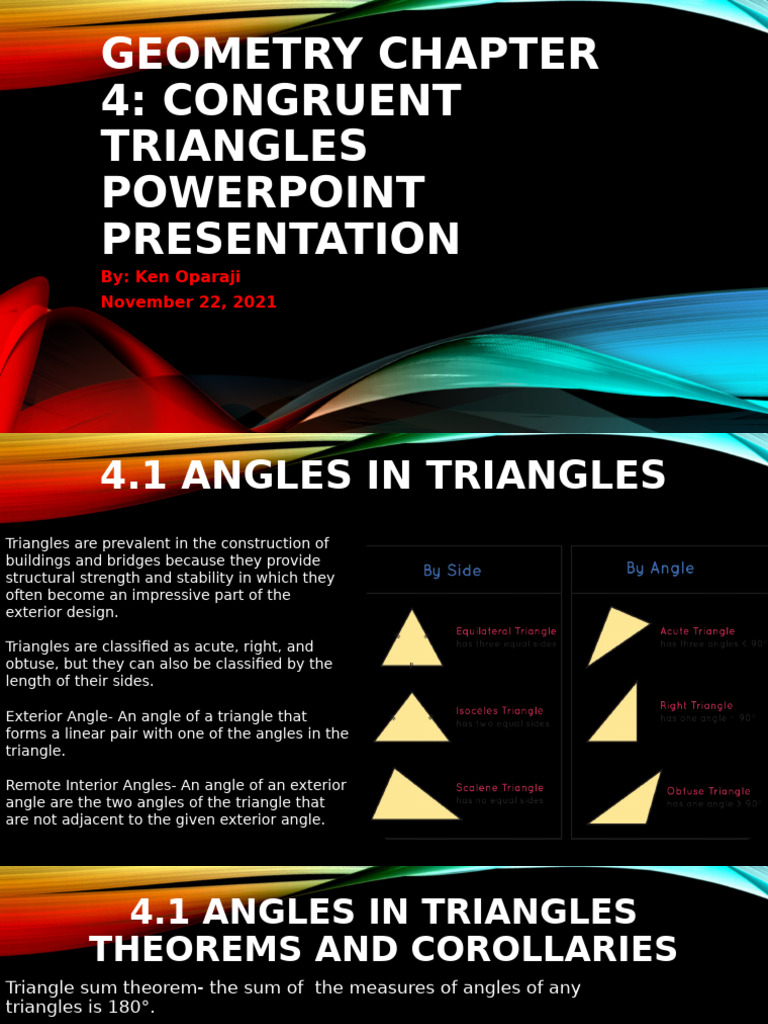 Congruent Triangles and Theorems | PDF | Triangle | Geometric Shapes