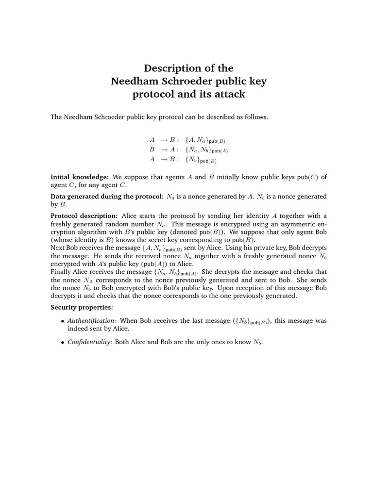 NS | PDF | Public Key Cryptography | Key (Cryptography)