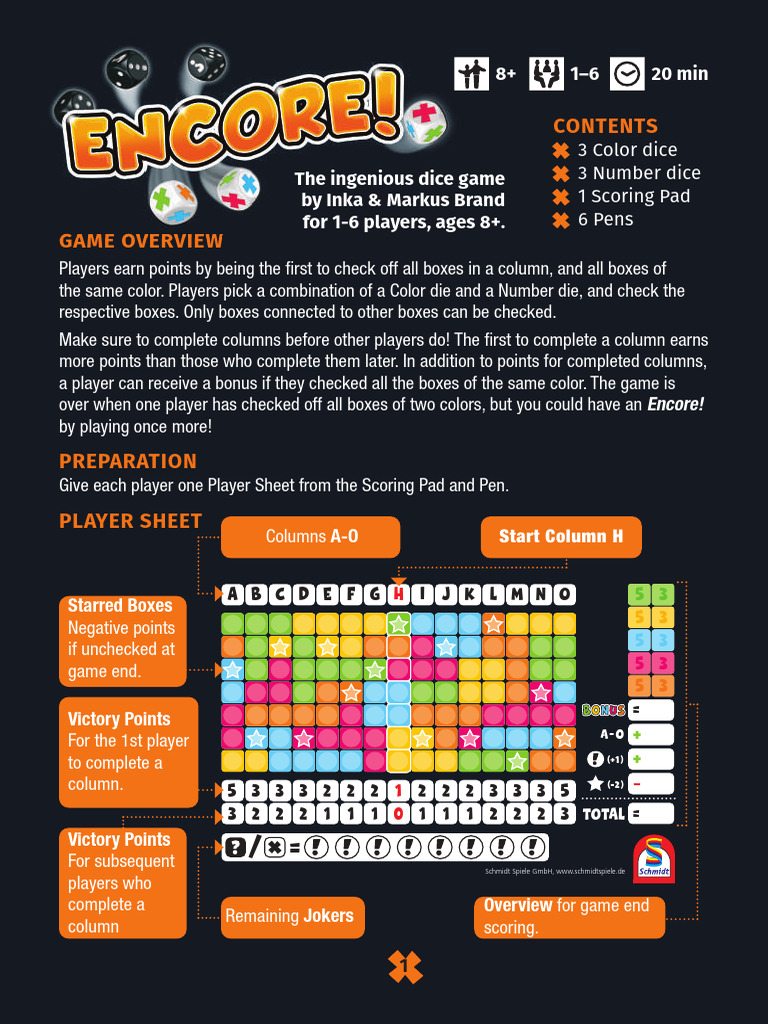 Encore Rules | PDF | Gaming