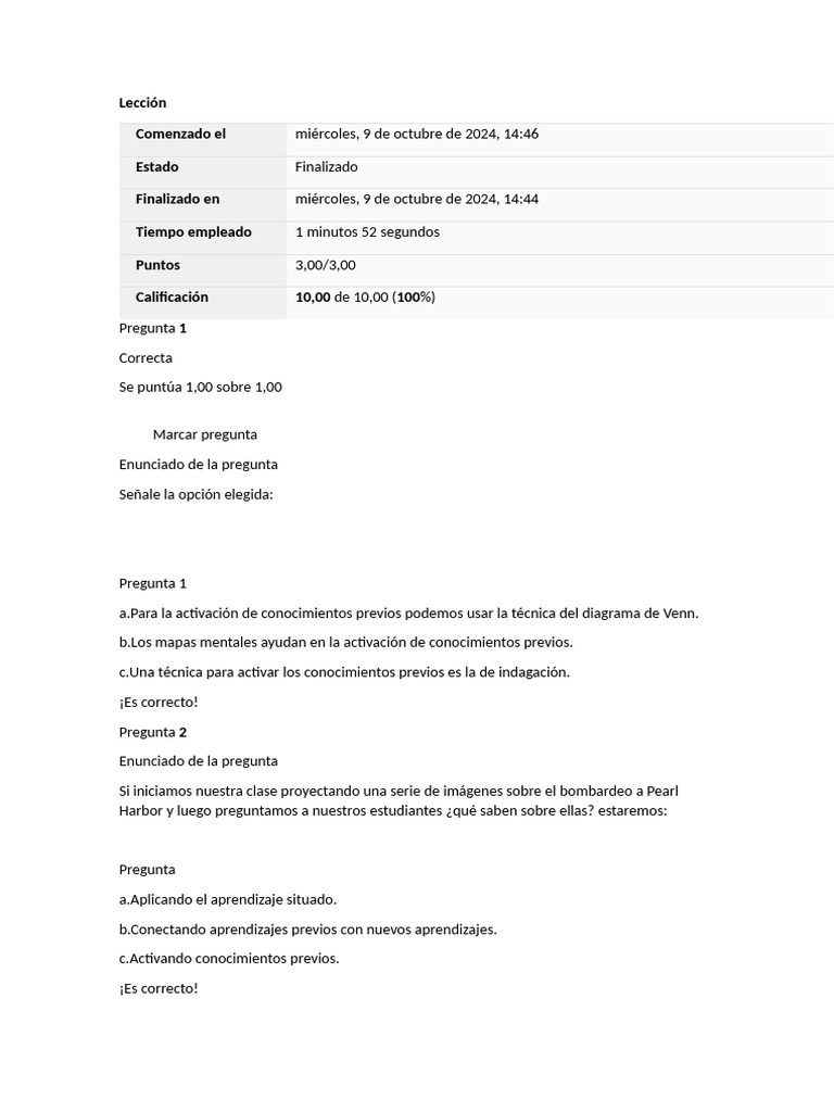 Leccion 1 Modulo 2 | PDF