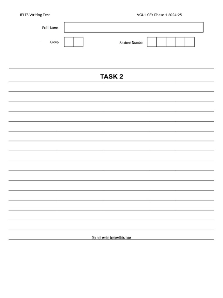 Vgu Ielts Wt2 Answer Sheet_v6 | PDF