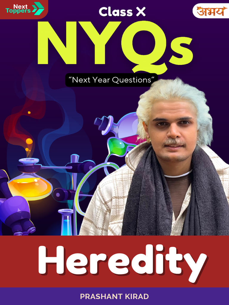 NYQ - Heredity - Prashant Kirad - Class 10th | PDF | Dominance (Genetics) | Genetics