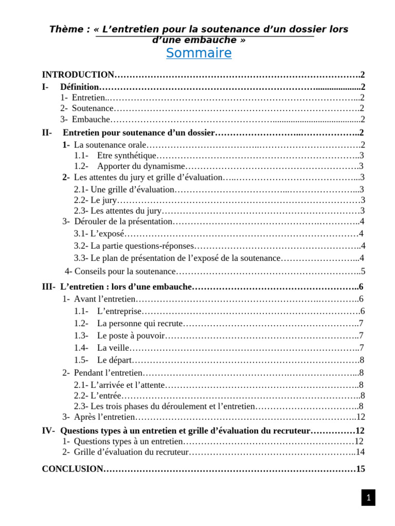 Soutenance de mémoire : Guide pratique | PDF | Mémoire | Recrutement
