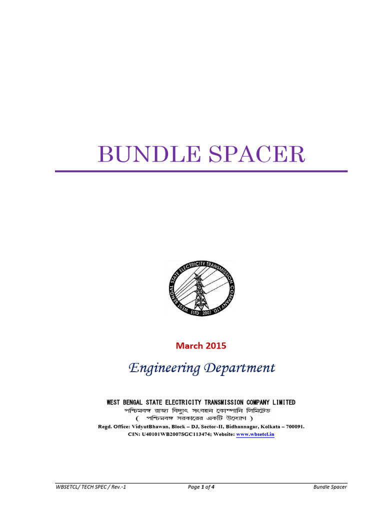 Bundle Spacer | PDF | Specification (Technical Standard) | Physical ...