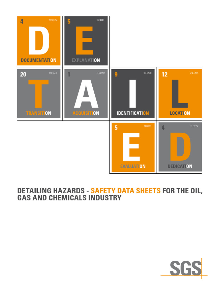 SGS OGC Safety Data Sheets A4 Web LR | PDF | Safety | Occupational ...