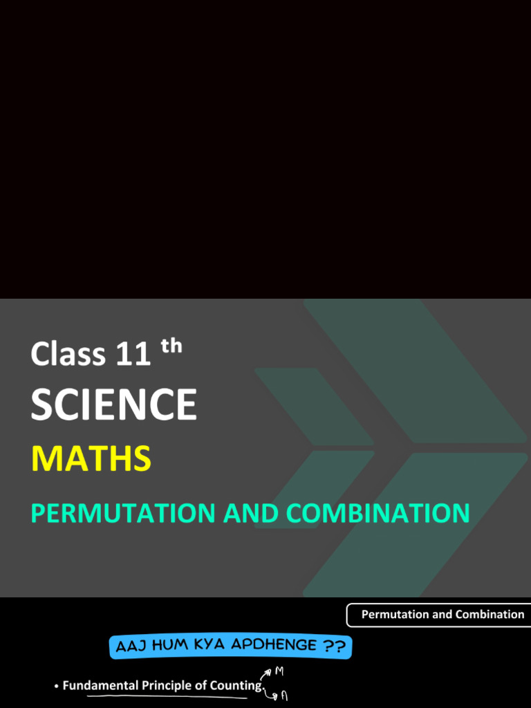 Permutation and Combination | PDF