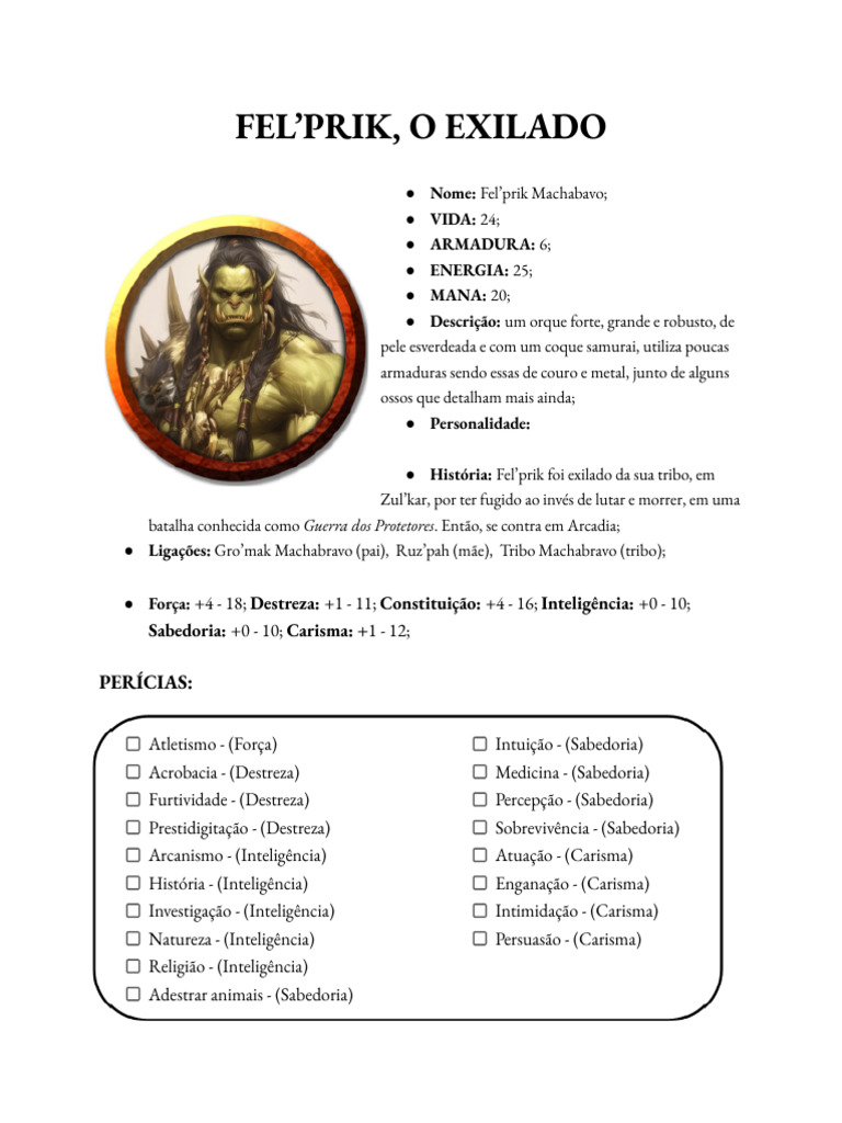 Fel'prik, o Exilado1 | PDF