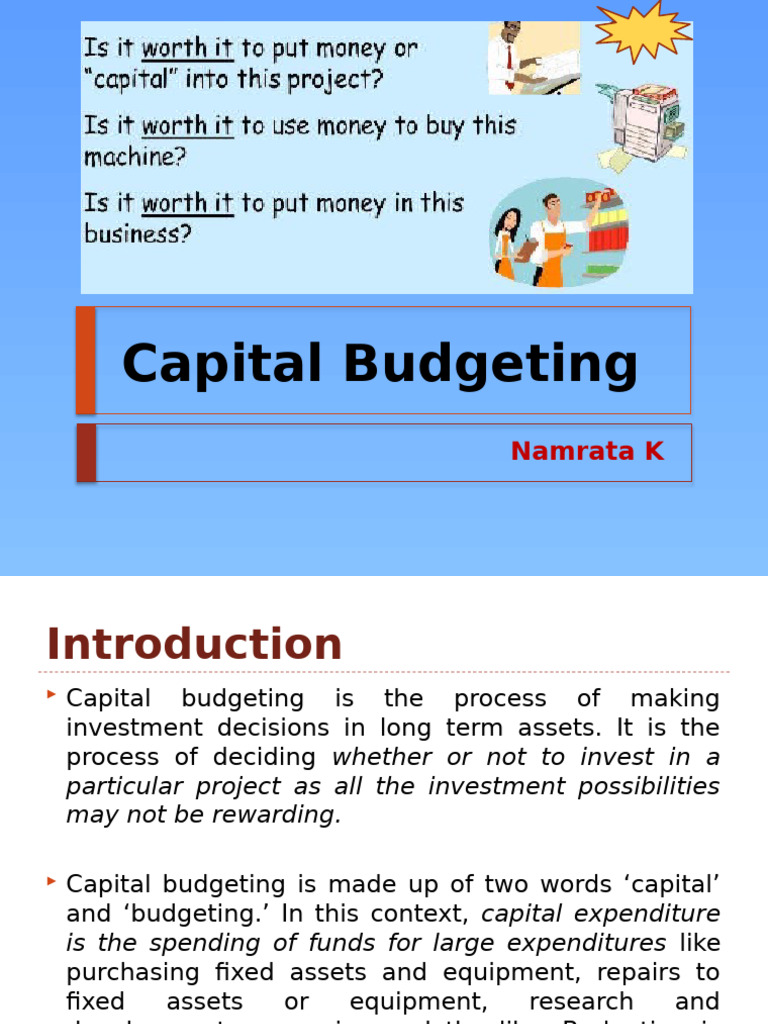 Capital Budgeting for Investment Decisions | PDF | Net Present Value ...