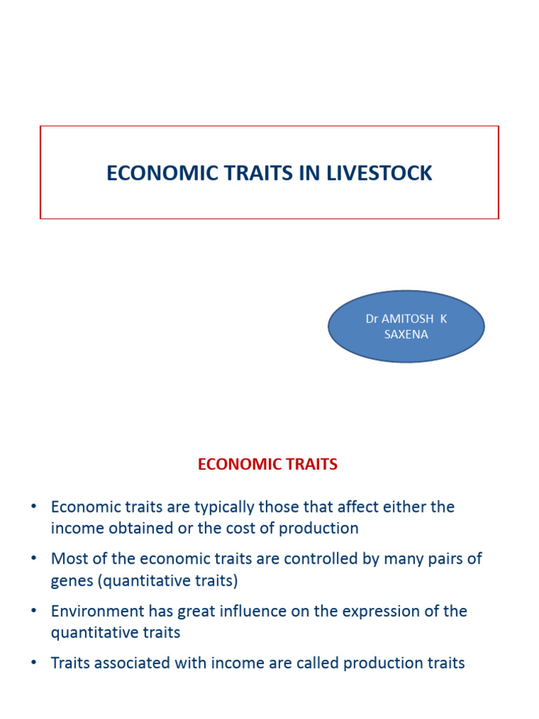 C69-. Economic traits(AKS) | PDF | Sheep | Cattle