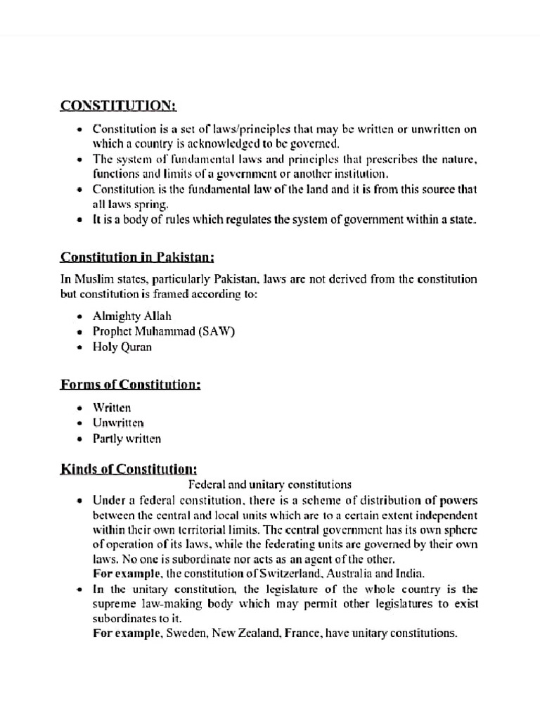 Constitution of Pakistan | PDF