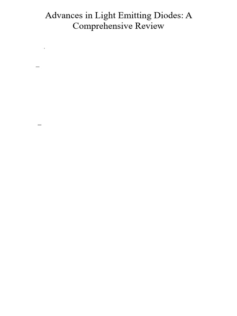 Paper Presentation of LEDs | PDF | Light Emitting Diode | Semiconductors