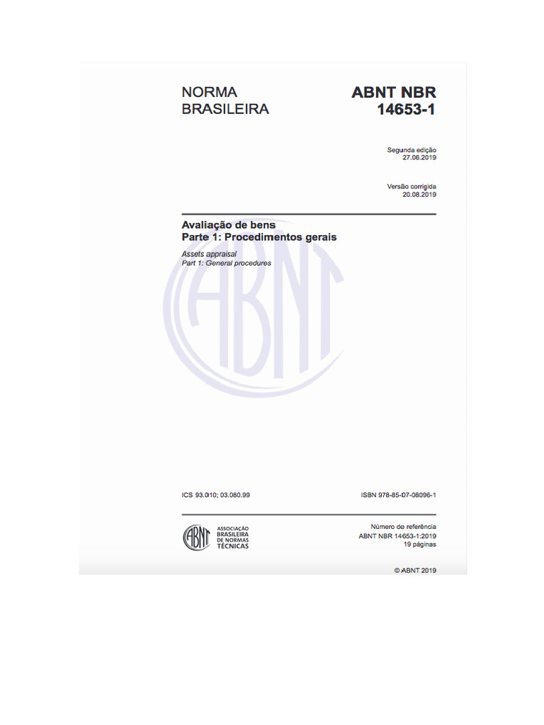 Norma 14.653-1 - 2019 PDF | PDF