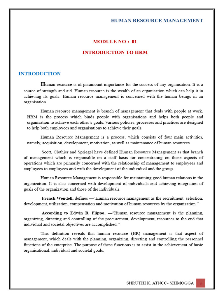 HRM and PPA | PDF | Human Resource Management | Human Resources