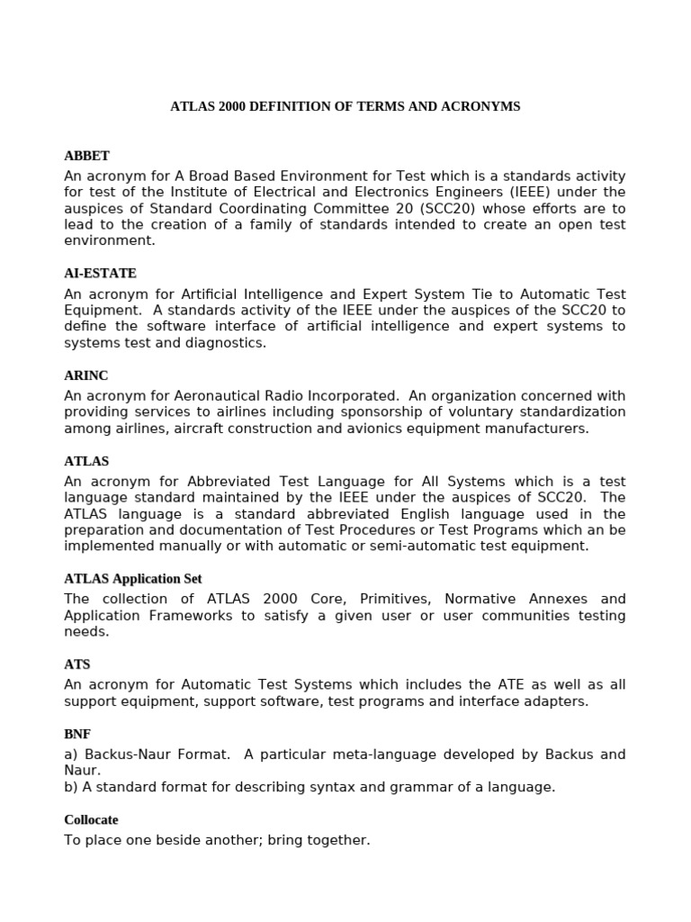 Atlas 2000 Defini C I Ones | PDF | System | Input/Output