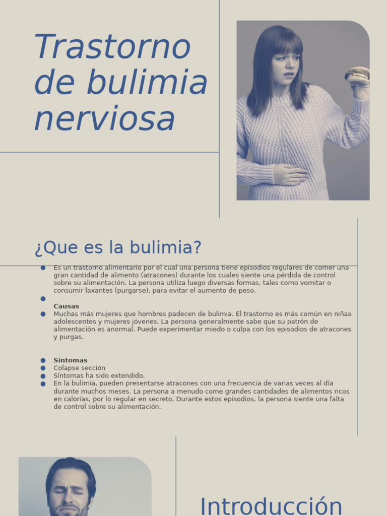 Bulimia Nervosa Disorder by Slidesgo | PDF