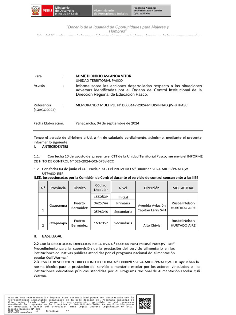 Informe Ejemplo Monitores | PDF