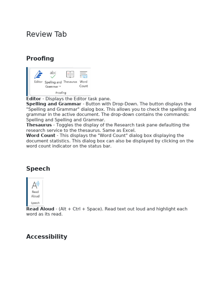 Review Tab | PDF | Microsoft Excel | Button (Computing)