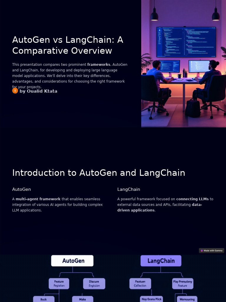 AutoGen Vs LangChain A Comparative Overview | PDF | Artificial Intelligence | Intelligence (AI ...