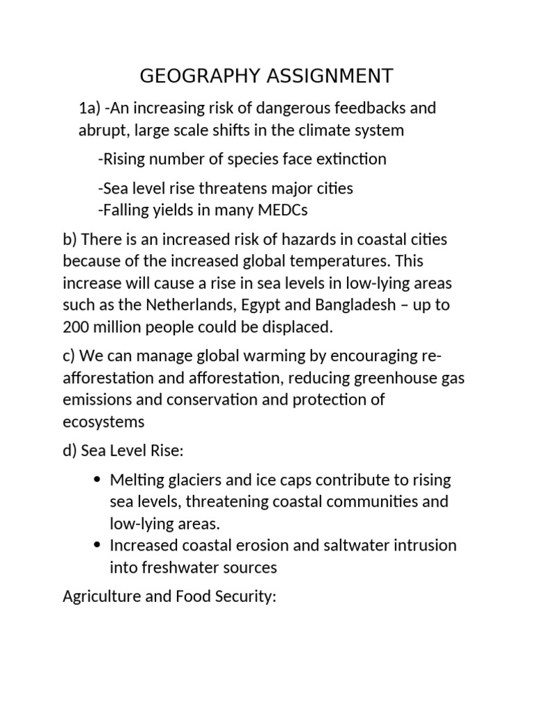 Geo Assignment-Atmosphere and Wearther.... Alu | PDF | Climate Change | Greenhouse Gas