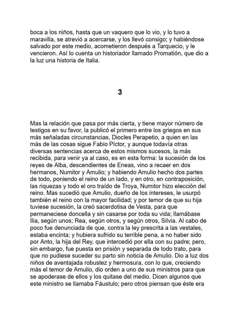 Vidas - Paralelas Plutarco 1 2215 44 | PDF