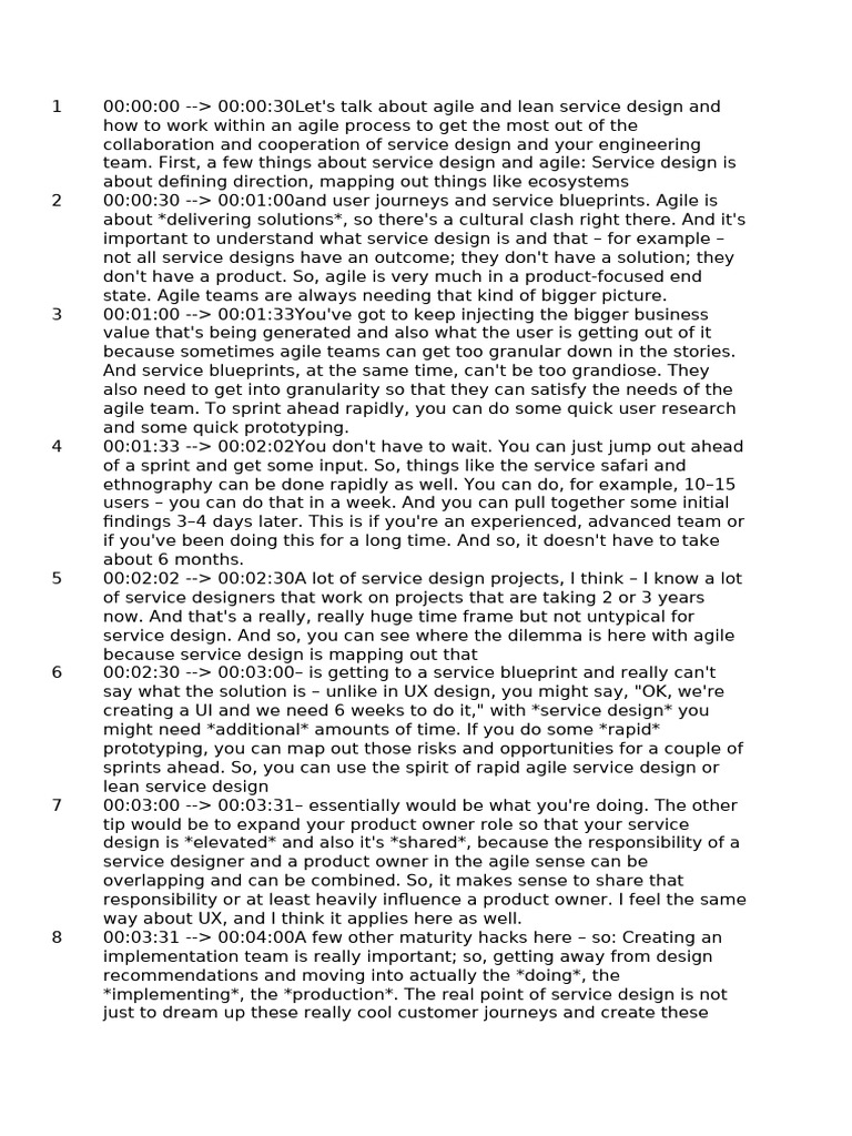 5.5 - 1 - How To Do Lean Service Design | PDF | Scrum (Software ...