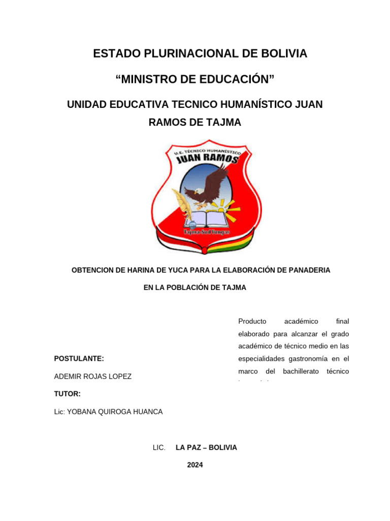 Proyecto BTH | PDF | Panes | Gluten