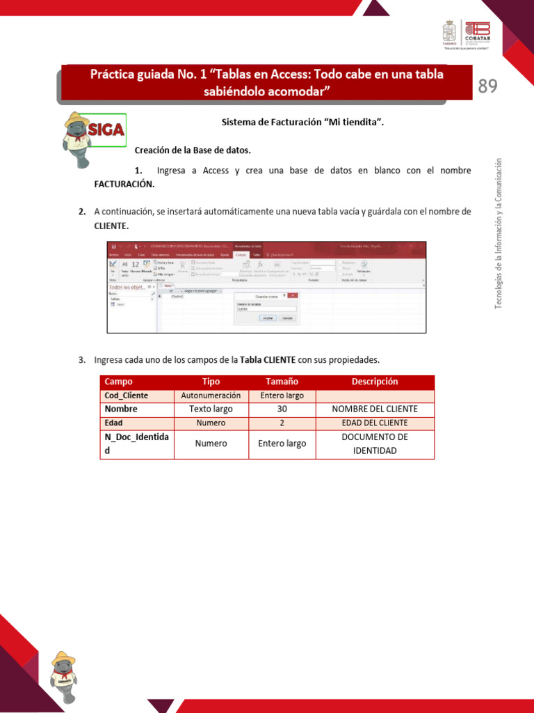Práctica Guiada1 Tablas en Access Todo Cabe en Una Tabla | PDF | Software | Bases de datos