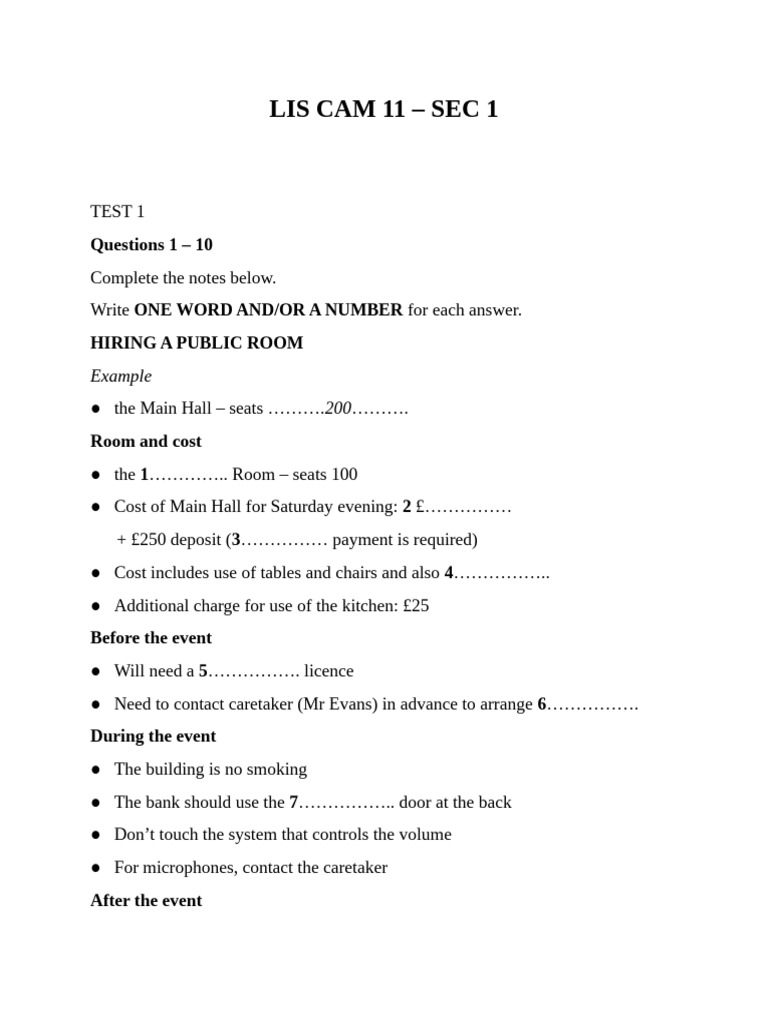 LIS CAM 11 SEC 1 | PDF