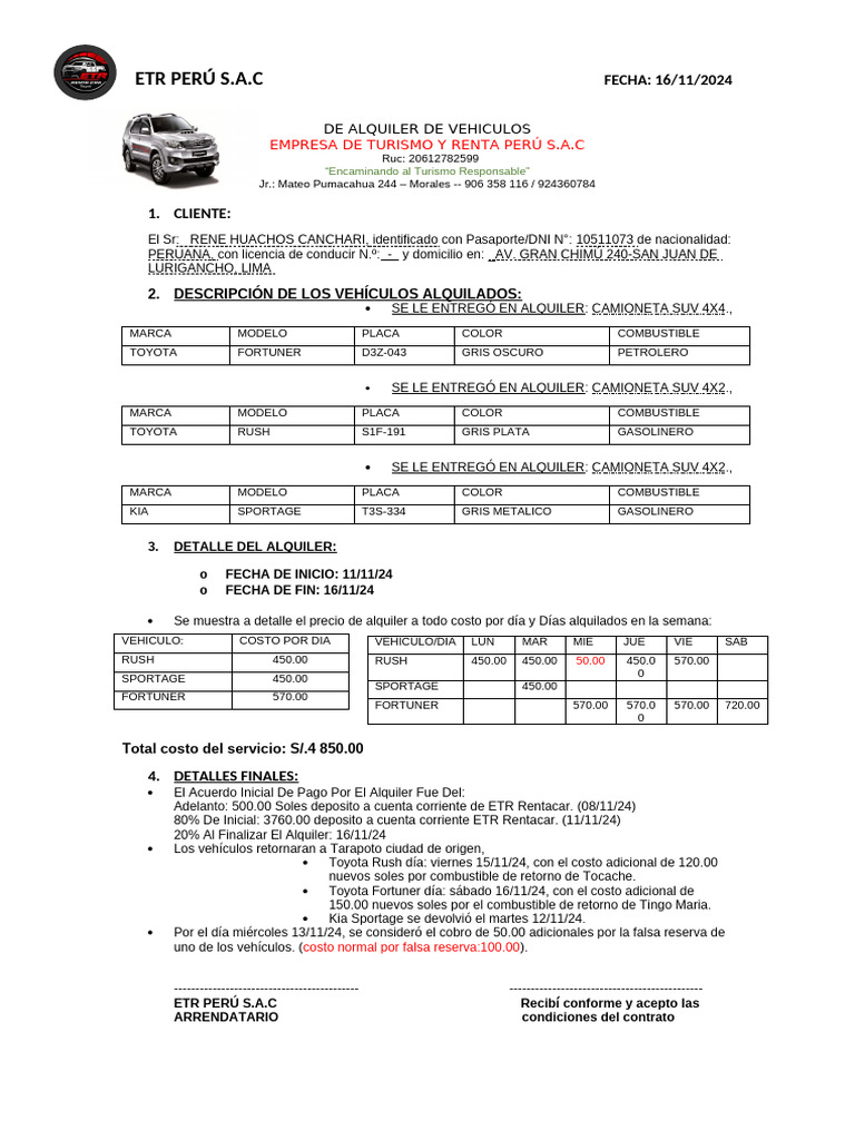 Final Contrato Etr | PDF | Industria automotriz | Vehículo de motor